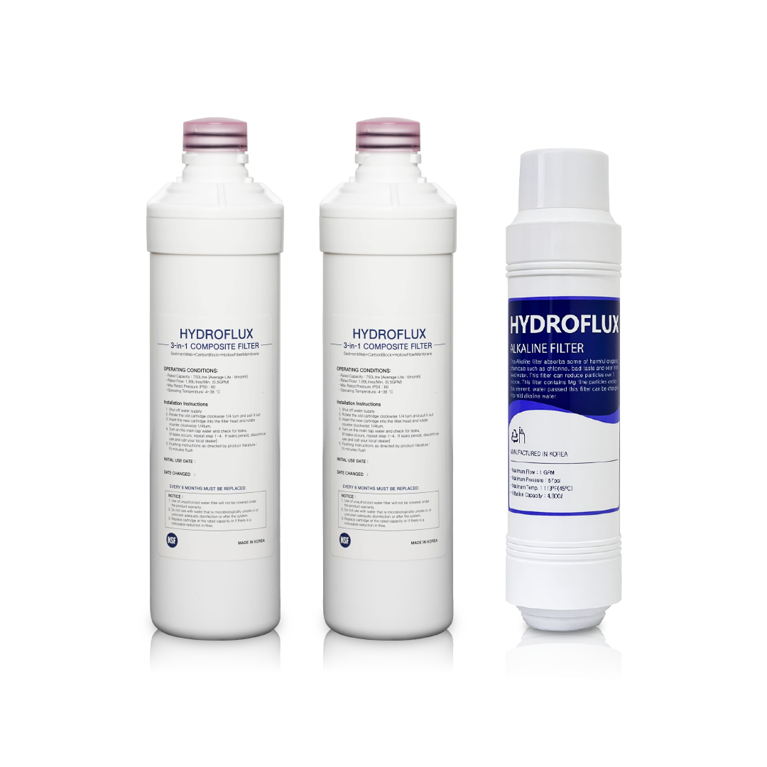HANA Water Filter Replacement Pack (Alkaline) - Hydroflux Singapore